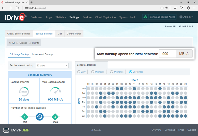 IDrive® BMR - Web Console