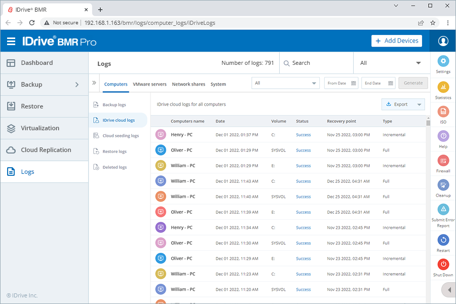 FAQs on IDrive® BMR cloud replication