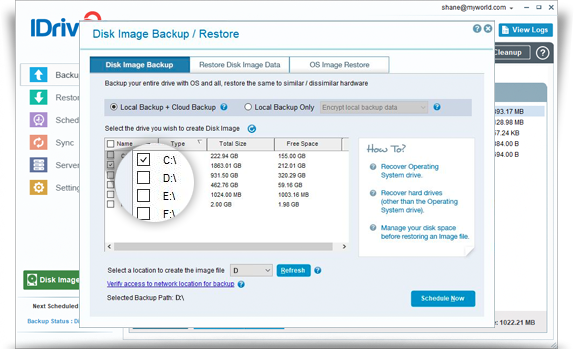 FAQs on Disk Image Backup – IDrive®