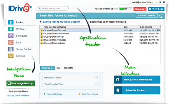 Questions on online backup, hybrid backup, share, etc – IDrive® Windows ...