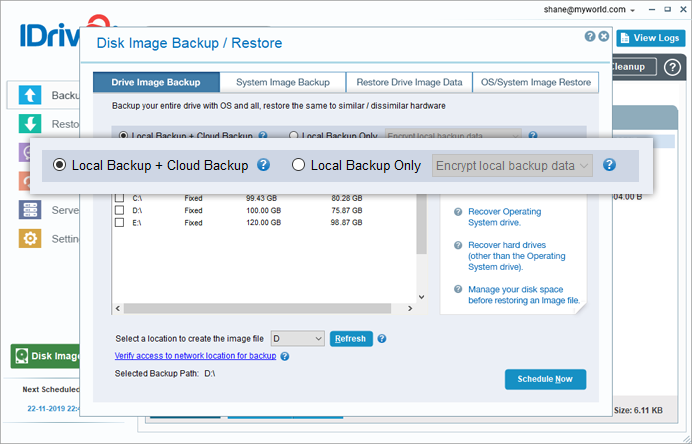 Backup your entire drive with ease using Disk Image Backup – IDrive®