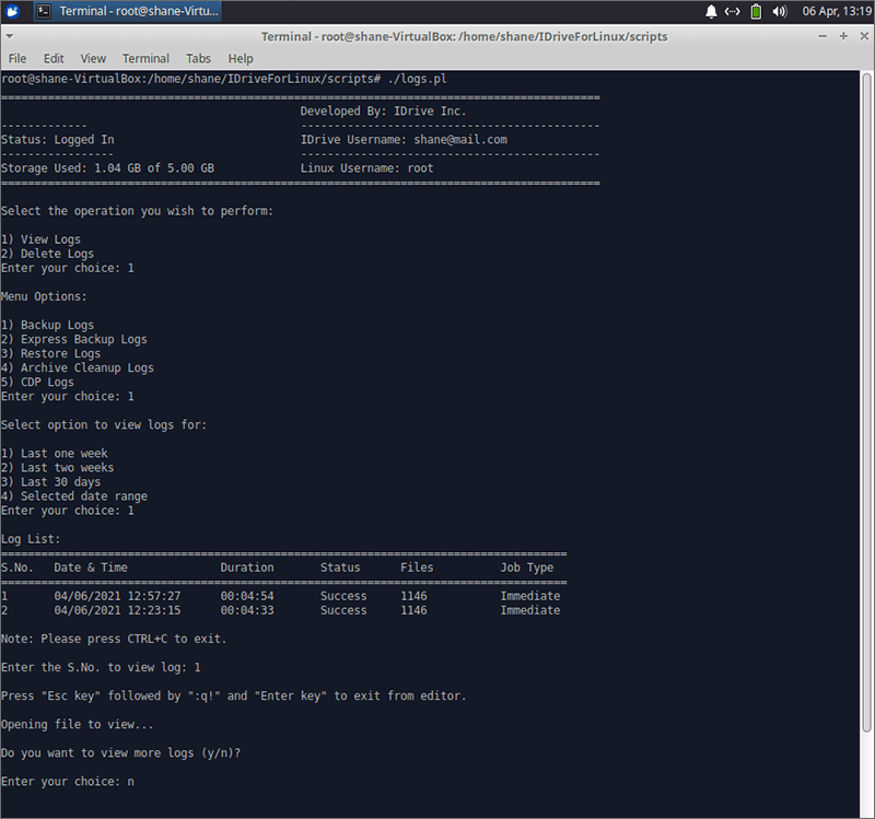 Backup and restore Linux servers using Scripts