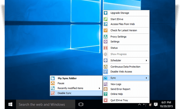 FAQs on online backup via IDrive® Windows application