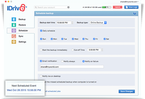 Questions on online backup, hybrid backup, share, and more – IDrive® Mac application