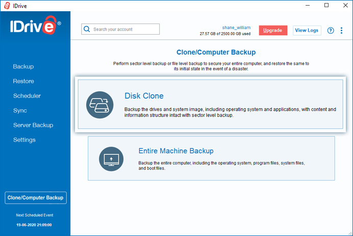Backup your entire drive with ease using Disk Clone – IDrive®