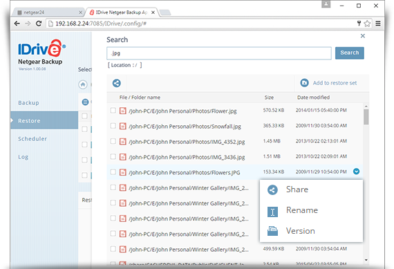 Frequently asked questions on NAS Backup – IDrive® Netgear Backup application
