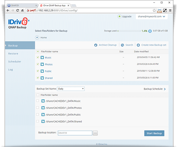 Frequently asked questions on NAS Backup – IDrive® QNAP Backup application