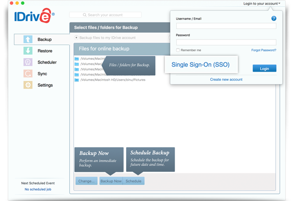 Frequently asked questions on IDrive® Single Sign-on