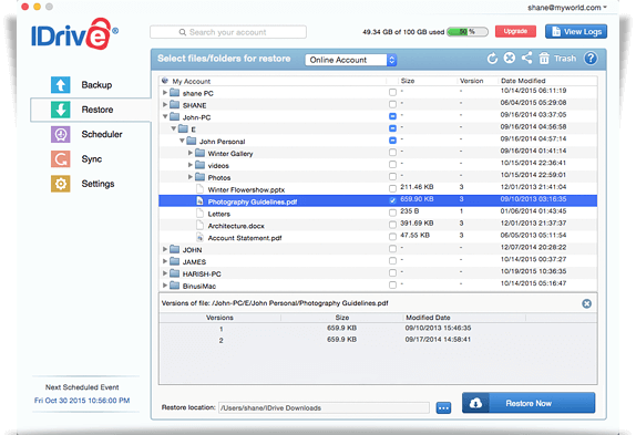 Questions on online backup, hybrid backup, share, and more – IDrive ...