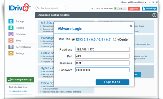 Answers for frequently asked questions on VMWare – IDrive®