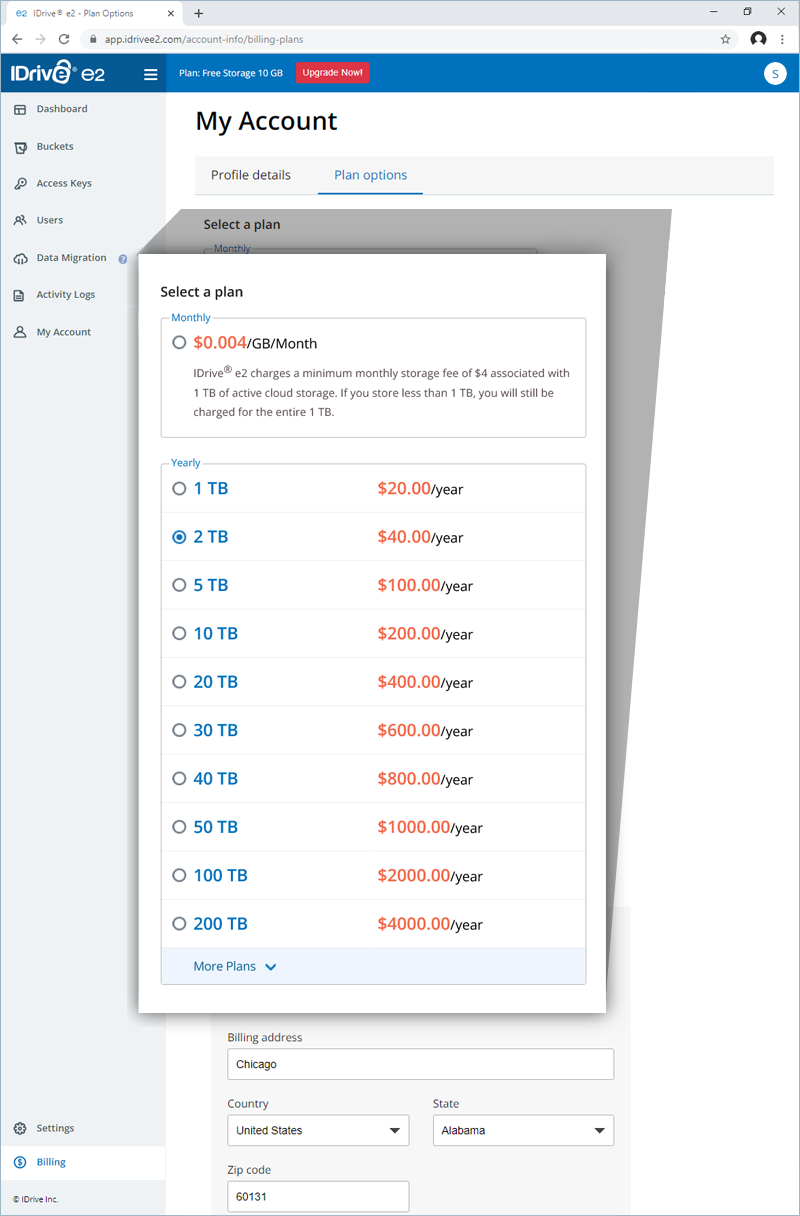 FAQs about IDrive® e2 account management