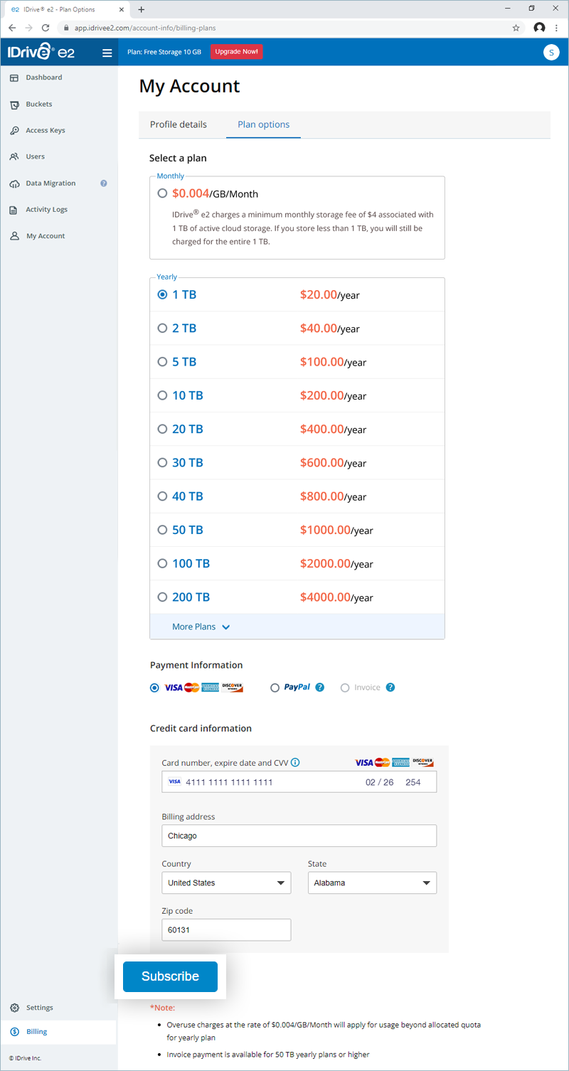 FAQs about IDrive® e2 account management