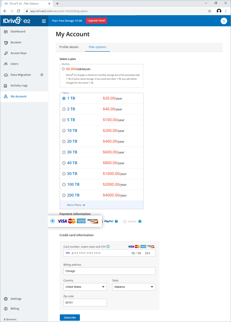 FAQs about IDrive® e2 account management