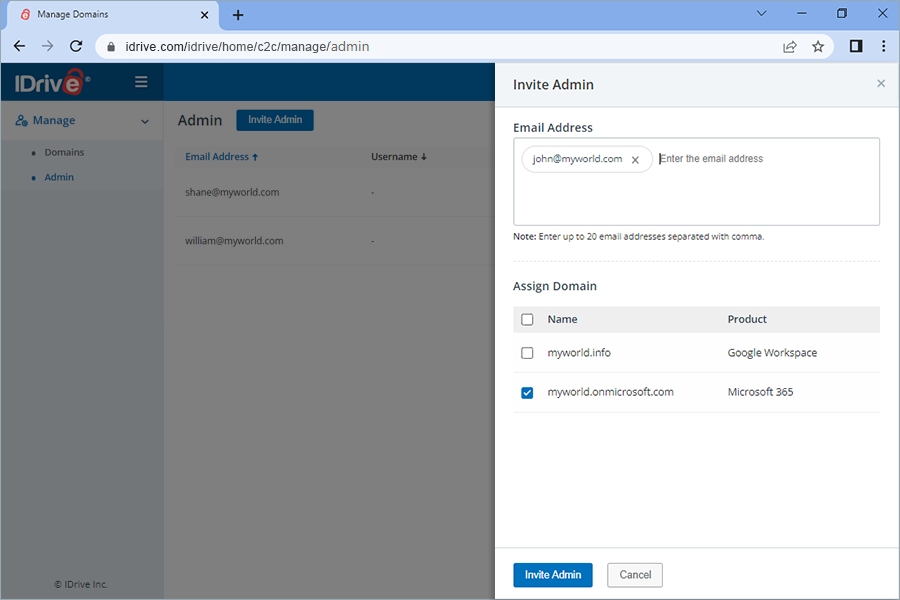 FAQs on online backup via IDrive® Microsoft 365 Backup